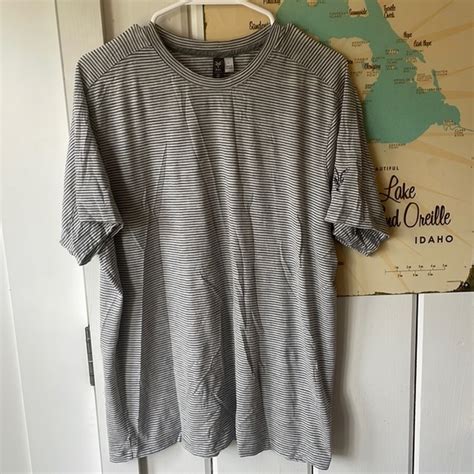 Ibex Shirts Ibex T Shirt Gray Stripes Poshmark