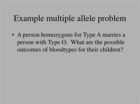 Ppt Incomplete Dominance Codominance Multiple Alleles Powerpoint