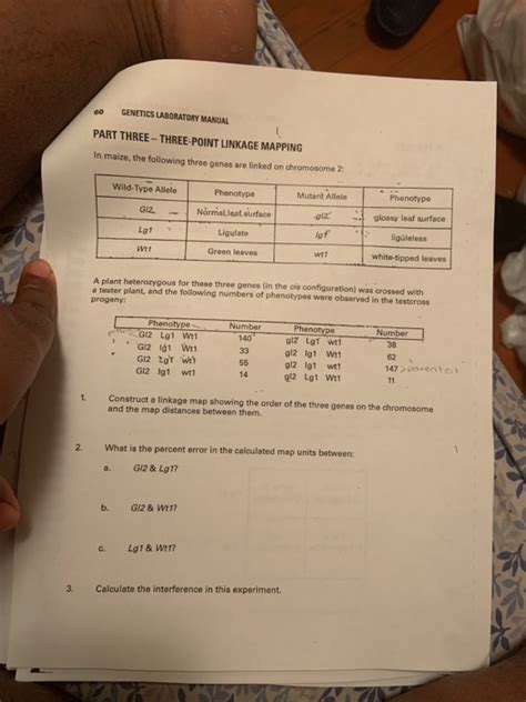 Solved GENETICS LABORATORY MANUAL PART THREE Chegg