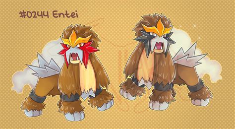 0244 Entei By Twilidramonart On Deviantart