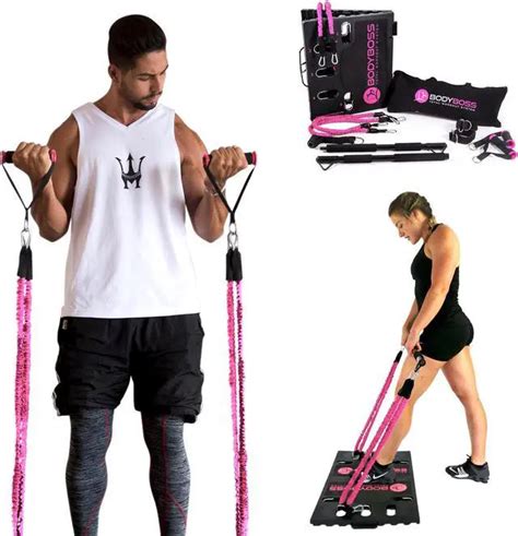 Bodyboss Portable Gym 20 Pink The Worlds 1st Home Gym You Can