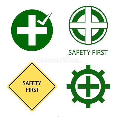 Safety First Icon Vector Stock Illustration Illustration Of Road