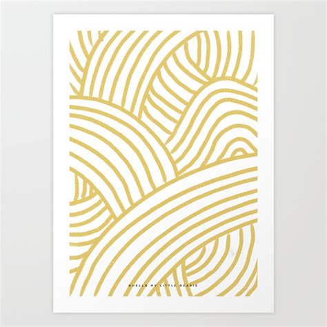 Curved Lines Art Print Abstract Wall Decor