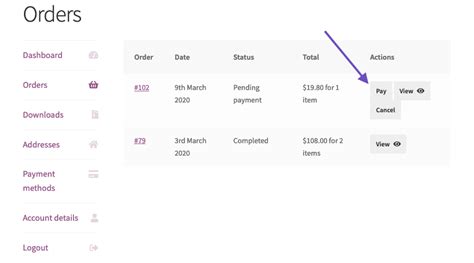 Managing Orders Woocommerce