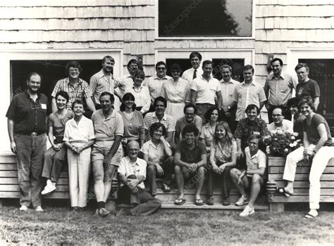 Cold Spring Harbor Laboratory Researchers 1984 Stock Image C047