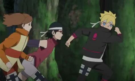 Sarada And Boruto Finding A Way To Escape With Their Classmates