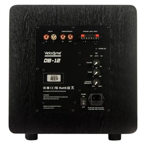 Velodyne Db12 Sealed Box 12 Active Subwoofer Deep Blue Series