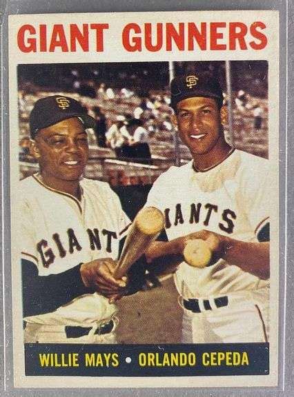 1964 Topps Giant Gunners Mays And Cepeda 306 Matthew Bullock Auctioneers