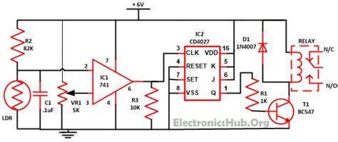 Wireless Switch Circuit Using Cd4027 Edn