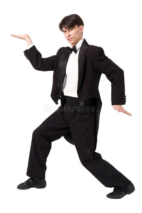 Young Man In Suit Dancing Stock Image Image Of Gladness 4941321