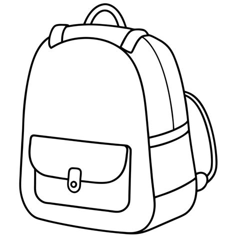Backpack Illustration Line Art 50994050 Vector Art At Vecteezy