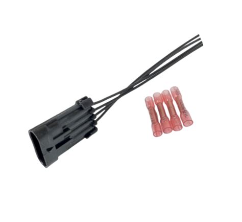12162102 Metri-Pack 150 4 Way Male 18awg, Black 1' Pigtail