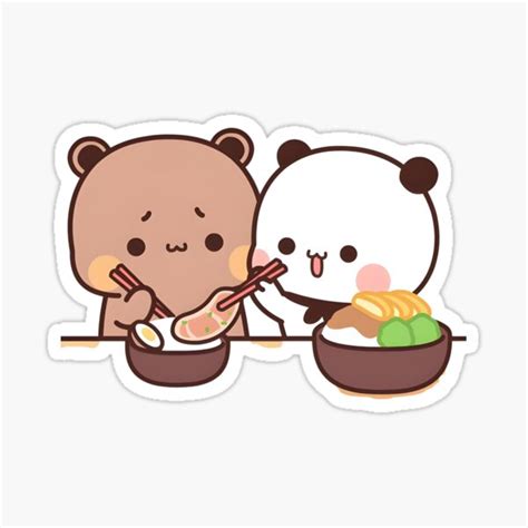 Bubu Dudu Dancing In Love Sticker For Sale By Kristyglas Art Redbubble