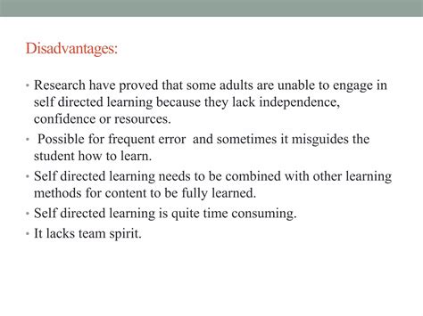 Self Directed Learning Sdl Pptx