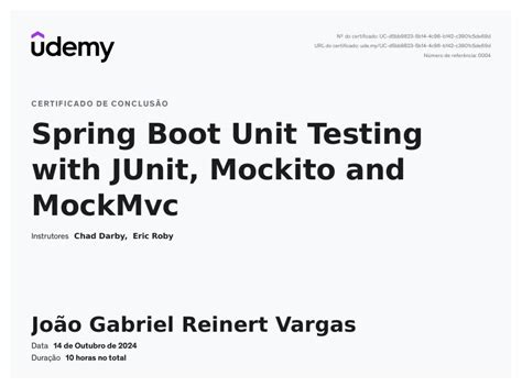 Springboot Junit Mockito Joao Vargas