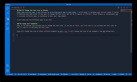 How To Change The Font Size In VSCode N Kaushik