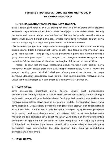 Contoh Study Kasus Pdf