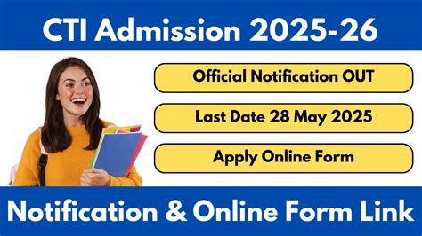 Cti Admission 2025 Notification Syllaubs Full Detail Apply Online Form