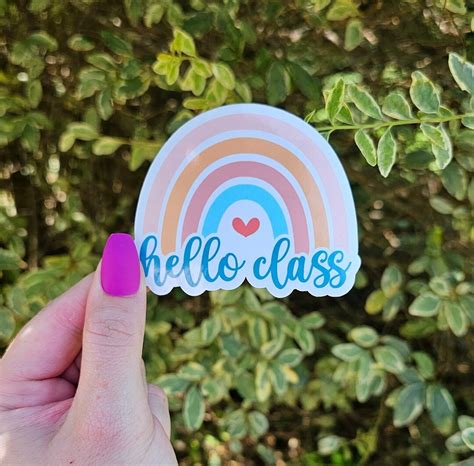 Hello Class Sticker Teacher Sticker School Sticker Back To School