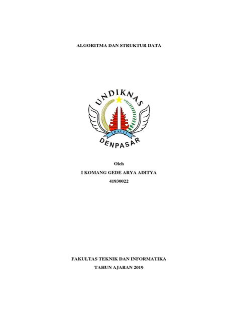 Algoritma Dan Struktur Data Pdf Karier And Perkembangan Sains