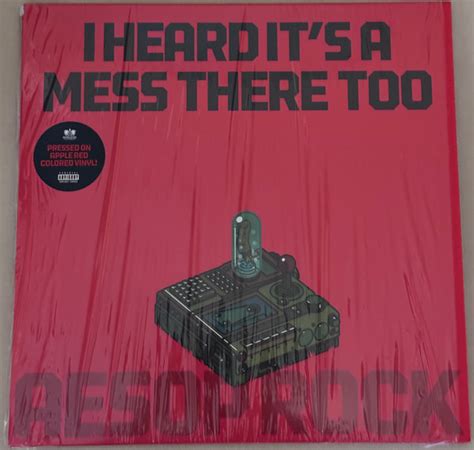 Aesop Rock I Heard Its A Mess There Too Vinyl Apple Red Lp