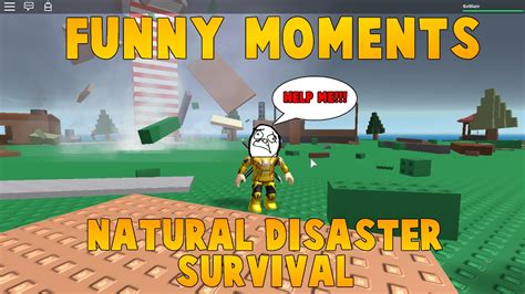 Roblox Funny Moments Natural Disaster Survival Youtube