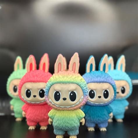 Rainbow Labubu Doll Etsy Uk