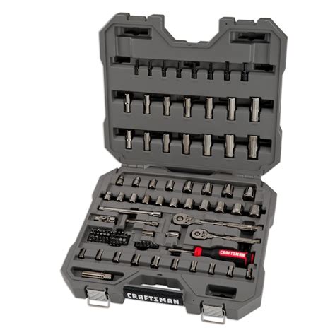 Craftsman Overdrive 99 Piece Standard Sae And Metric Gunmetal Chrome