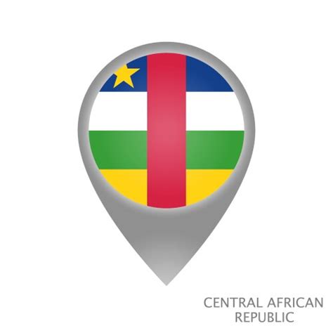 map navigation pointer with dagestan flag design vector image