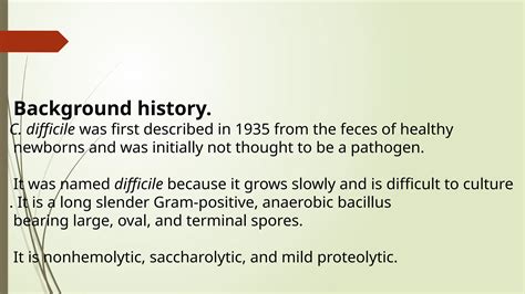 Clostridium Difficle Microbiology Lecture Pptx