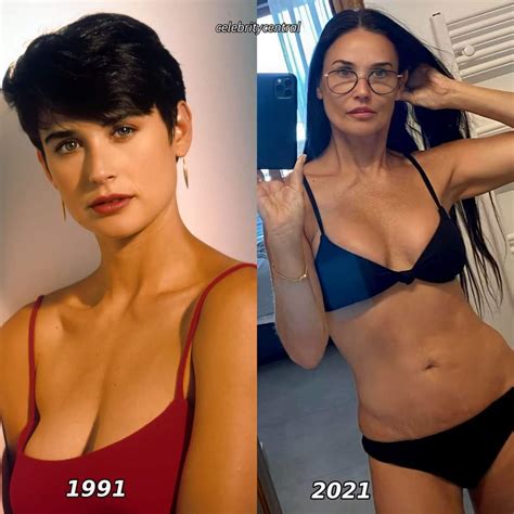 Demi Moore 1991 2021 Roldschoolcelebs