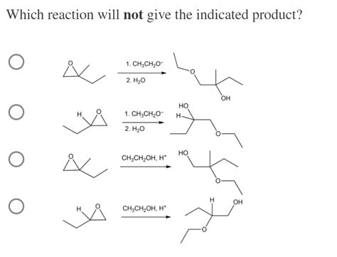 Solved Step 1 In A Simple Unsubstituted Epoxide A