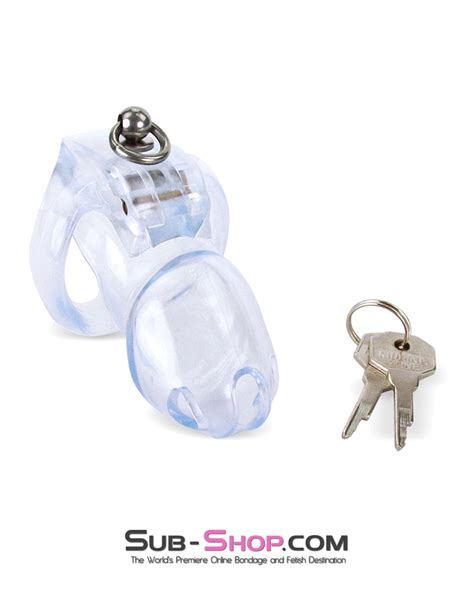 Medium Clear Chastity Large Cock Cuff Bdsm Bondage Gear Sub Shop