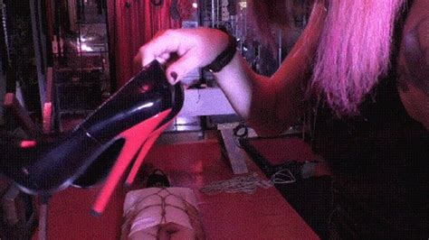 Shoe Dangling And Teasing Mp4 Version Evil Red Dominatrix Clips4sale