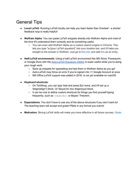Cs109 Latex Cheat Sheet Derek Chong Download Printable Pdf