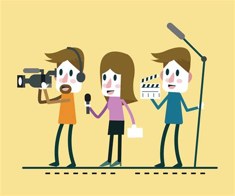 Journalist News Reporter Interview With Journalist And Interviewer