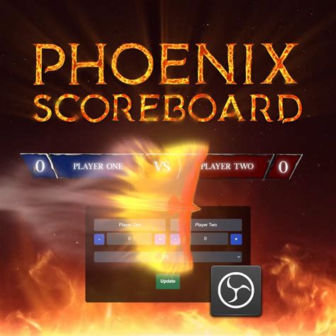 Phoenix Scoreboard For Obs Streamlabs Etsy