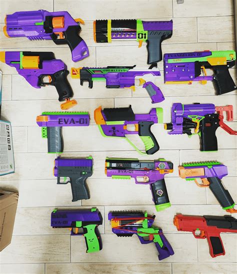 Eva Themed Pistol Collection Surprised This Year Had So Many Pistol Releases R Nerf