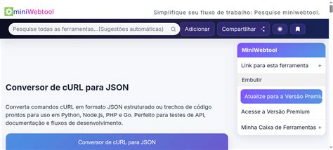 Conversor De Curl Para Json Transforme Comandos Curl Para Json