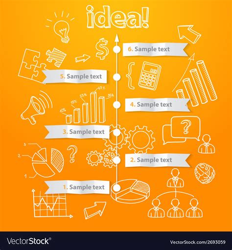 Process Of Idea Generation Business Royalty Free Vector