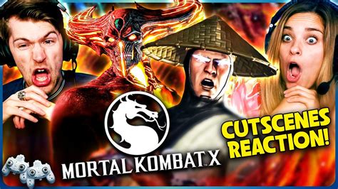 Mortal Kombat X All Cut Scenes Reaction Michael And Kristen Youtube