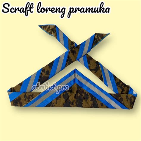 Jual Scraft Pramuka Skrap Pramuka Scraf Pramuka Loreng Scrap Pramuka Loreng Shopee Indonesia