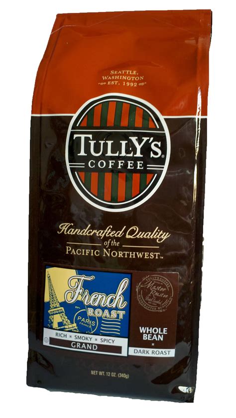 Tullys Coffee Breakfast Blend Whole Bean 12 Ounce Bags Pack Of 2