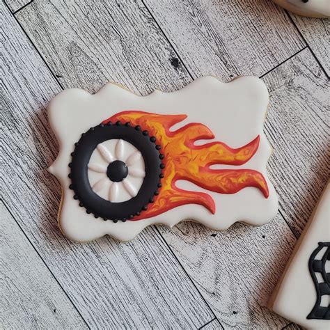 Race Car Birthday Bash Personalized Nascar Cookies Two Fast Hot