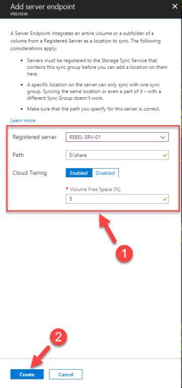 Step By Step Guide To Configure Azure File Sync Preview Rebeladmin
