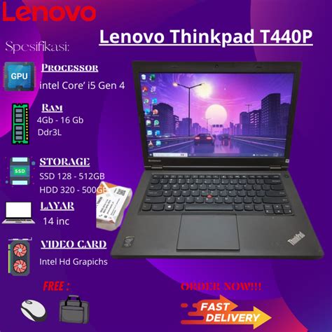 Jual Laptop Murah Lenovo Thinkpad T SERIES T410 T420 T430 T440 T450 Core I5 Ram 8GB SSD 256GB