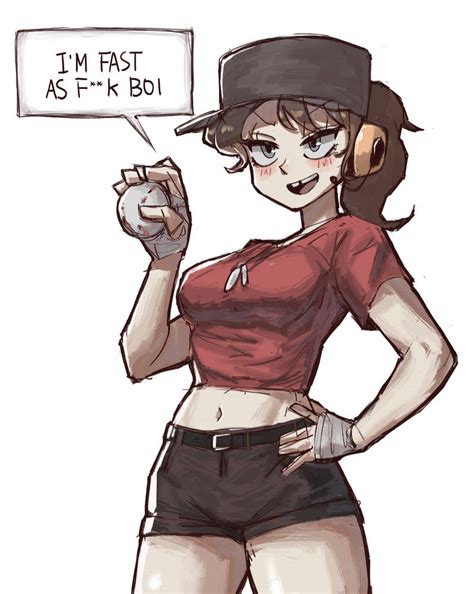 Tf2 Female Scout Doodle By Shrimpring On Deviantart