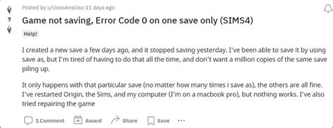 The Sims 4 Error Code 0 The Game Failed To Save Fixed Droidwin