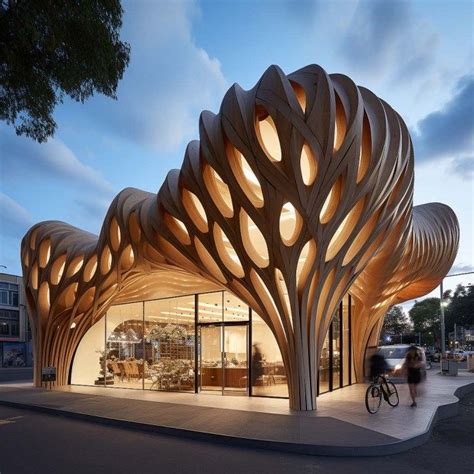 Timber Building Building Concept Timber Buildings Parametric