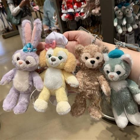 디즈니 디즈니랜드 더피와친구들 쉘리메이 스텔라루 쿠키안 젤라토니 키링 키홀더 위시버킷